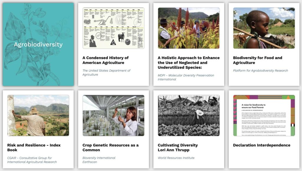 Agrobiodiversity: Lexicon of Food