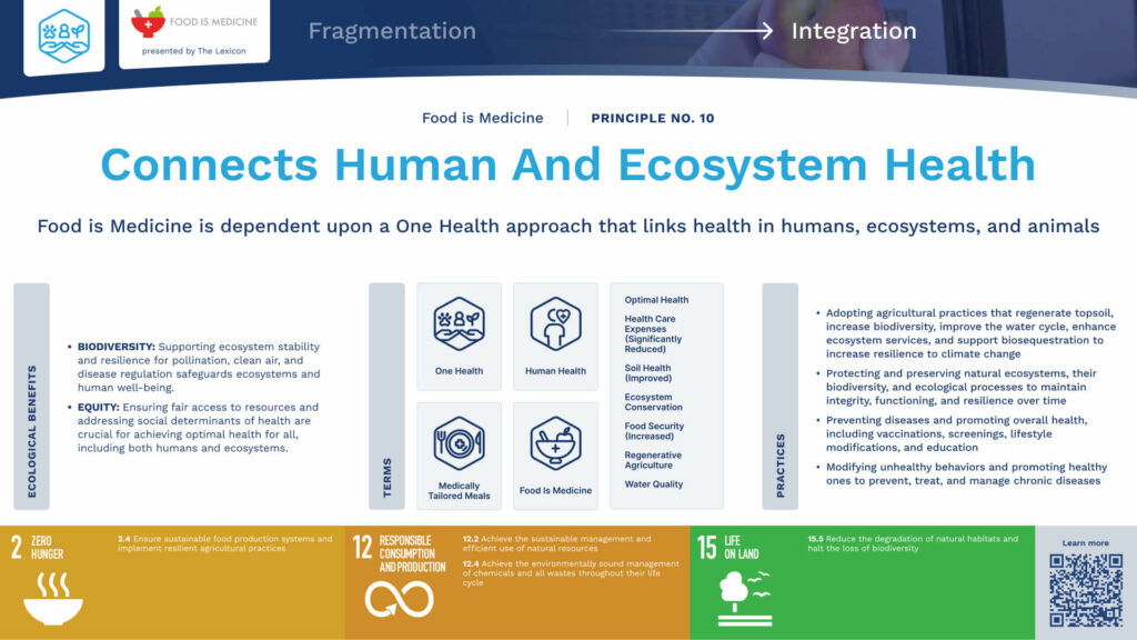 Ten Principles: Food Is Medicine